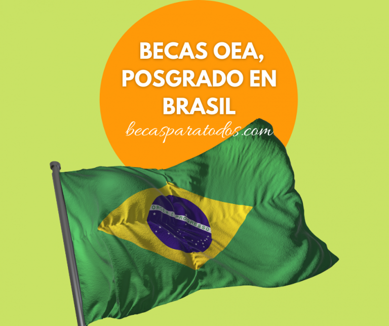 Becas OEA para estudiar posgrado en Brasil, maestría y doctorado.